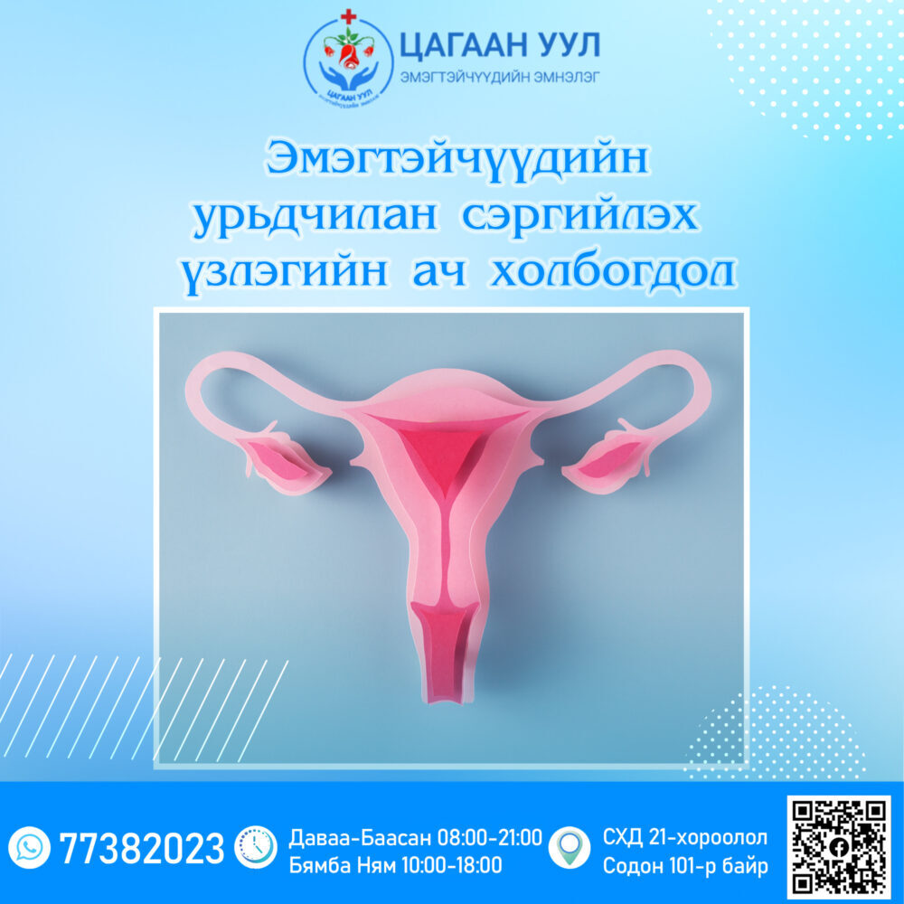 Эмэгтэйчүүдийн урьдчилан сэргийлэх үзлэгийн ач холбогдол Цагаан уул